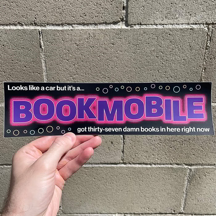 Bookmobile Bumper Sticker | Paperback Paradise