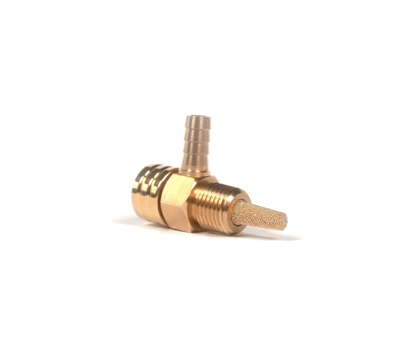 PRISM SUPPLY PETCOCK 90 DEGREE 1/4" NPT BRASS | Chopper Dreams
