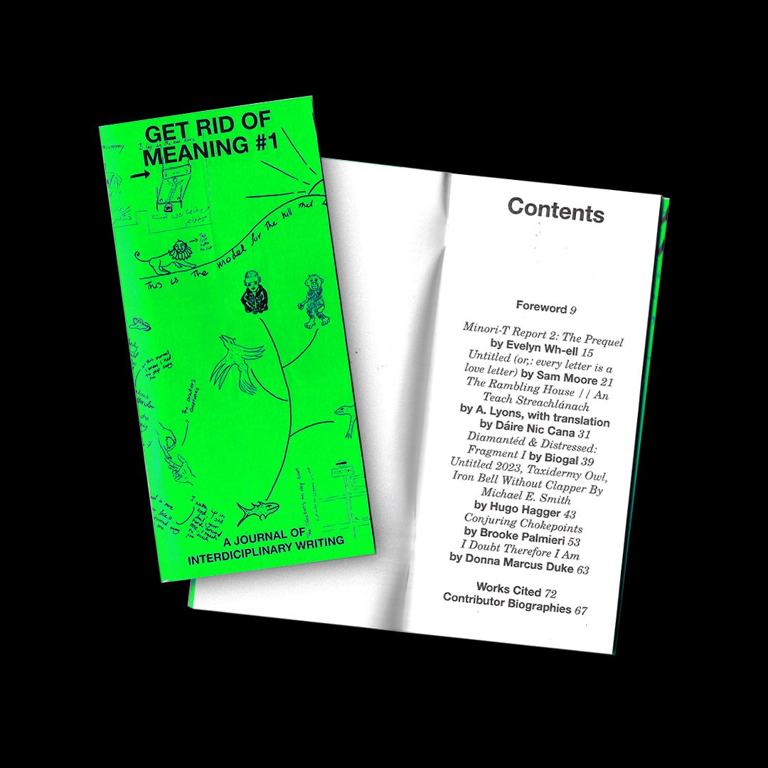 Get Rid of Meaning: A Journal of Interdisciplinary Writing Issue #1 ...