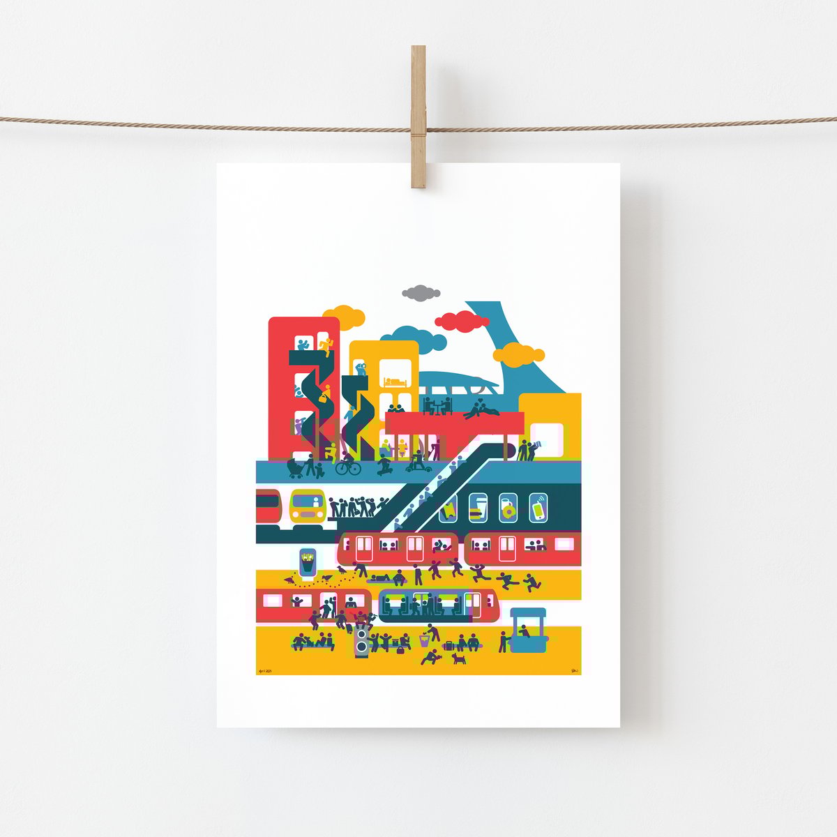 Montreal Pictogram - Art Print | Dollar Store Doodles