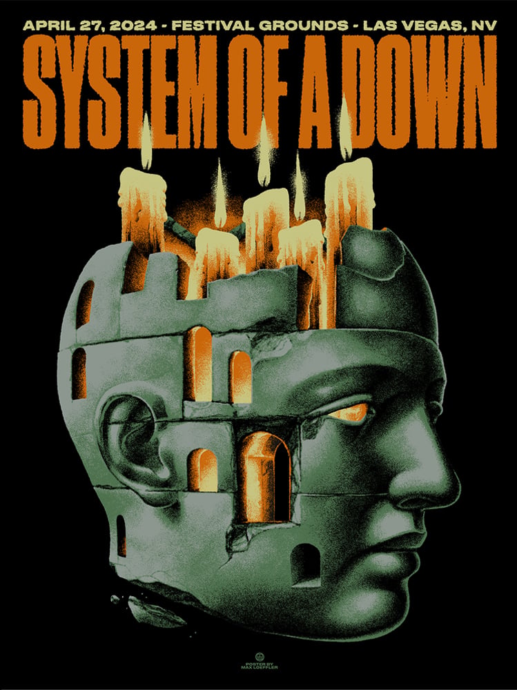 'System of a Down - Sick New World 2024' | Max Löffler Illustration