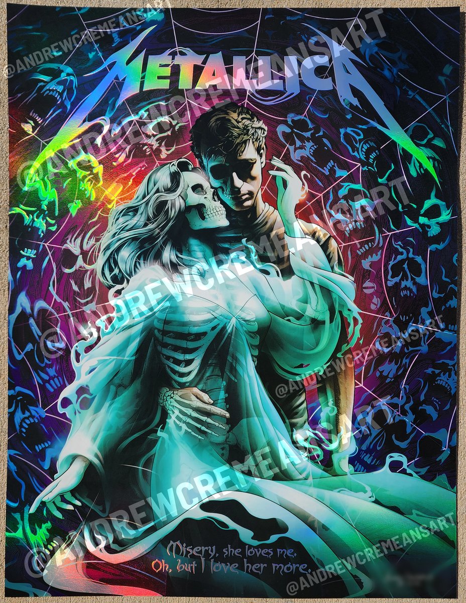 Metallica Inamorata FOIL AP Poster (Only 17 Total) - Signed and ...