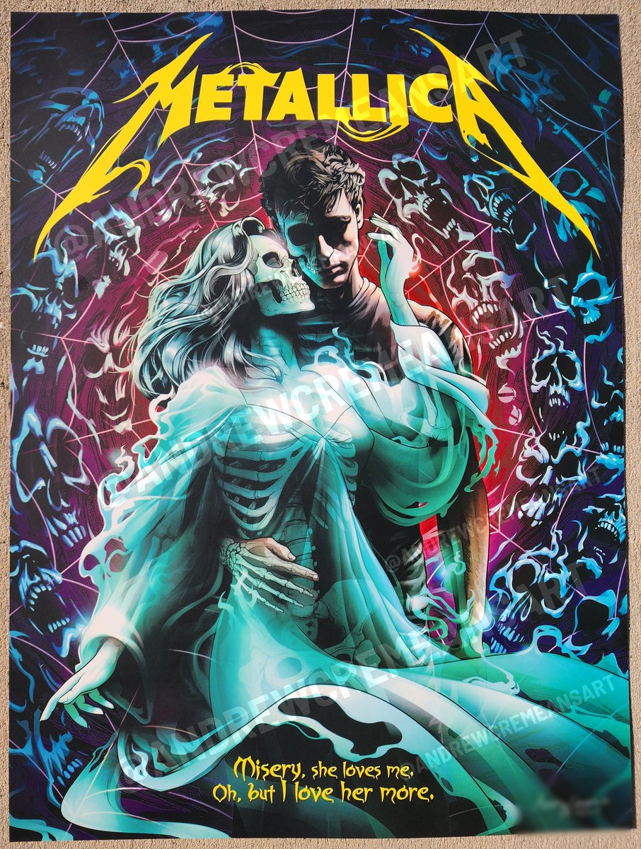 Metallica Inamorata REGULAR AP Poster - Signed and Numbered By Artist ...