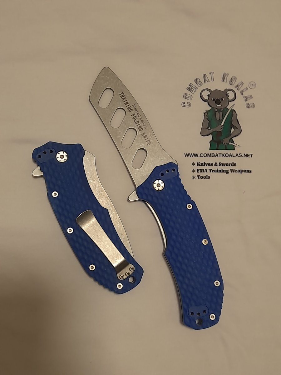 Folding Training Tactical Knife Steel Martial Arts Dull Plastic Handle ...