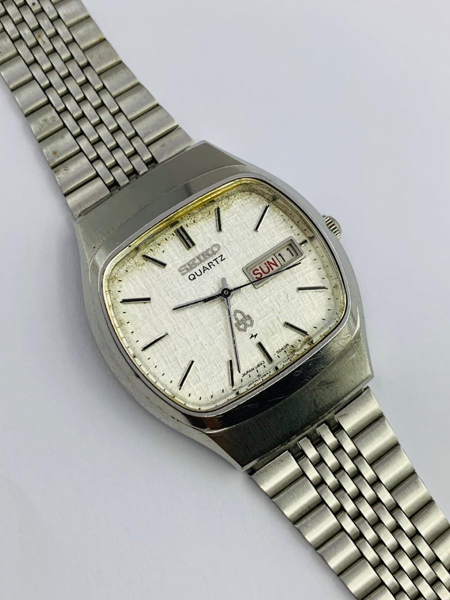 Rare seiko quartz gents watch,1970's/(VTG-20) | CLASSIC TIME PARTS