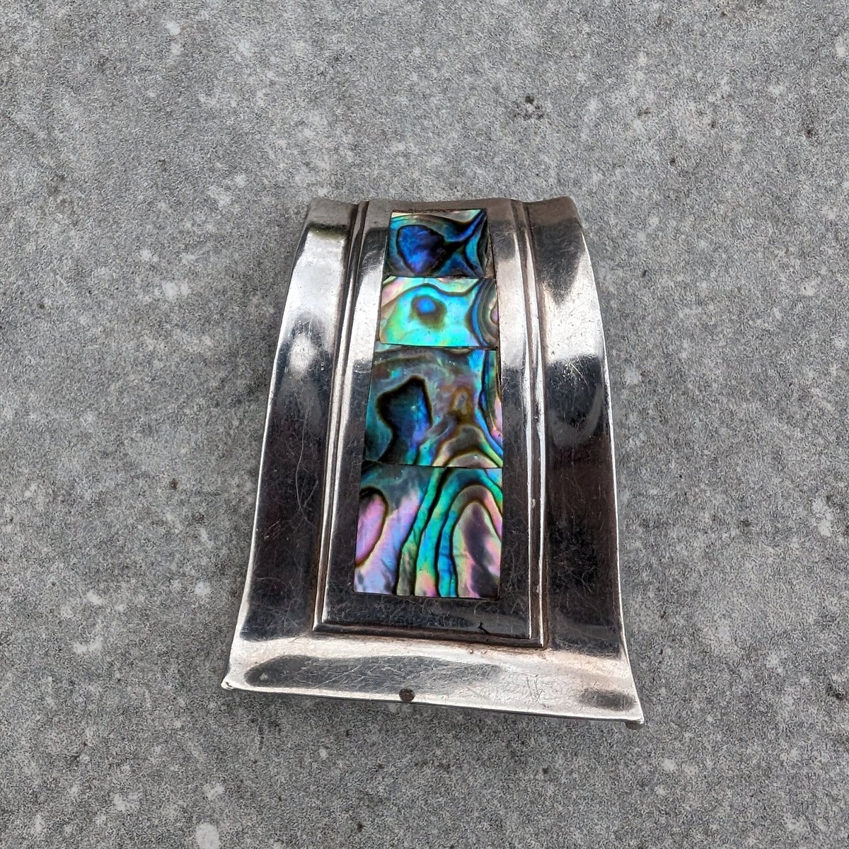 Vintage sterling silver Taxco Mexico Abalone Brooch.925 Taxco Albalone ...