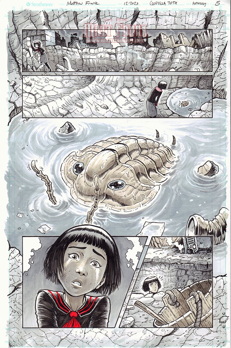 Godzilla 70th Anniversary - Page 5 Original Comic Art | Matt Frank Art