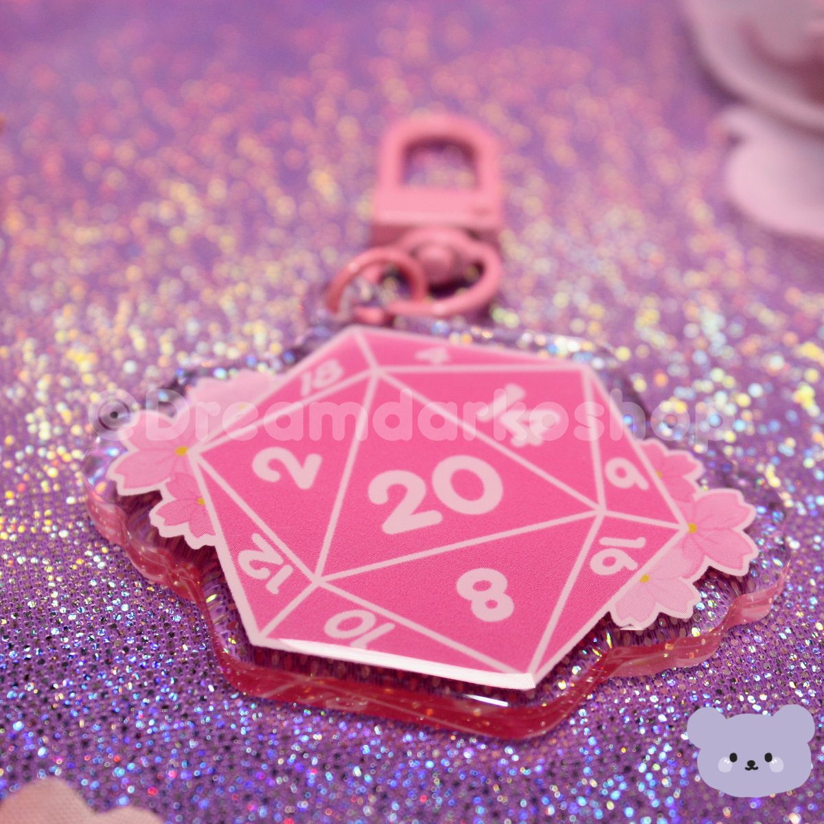Sakura D20 Keychains | DreamDarkoShop