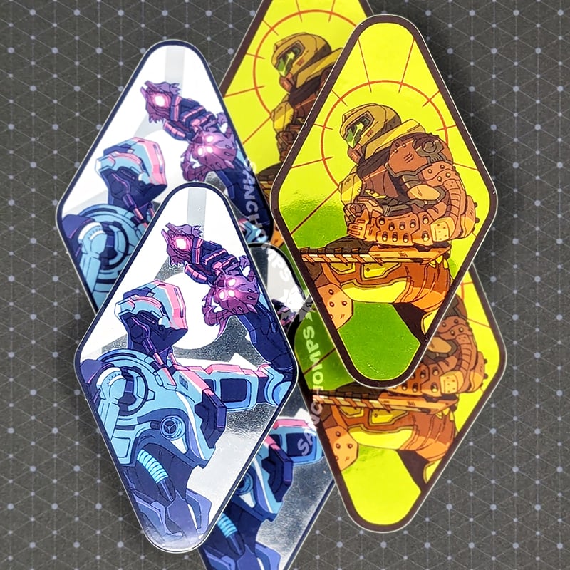 DOOMED mirror stickers | SANCHOMPS
