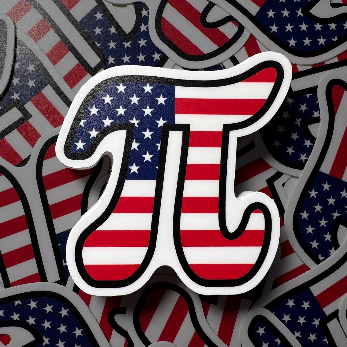 American Pi Sticker | Simpson_Math