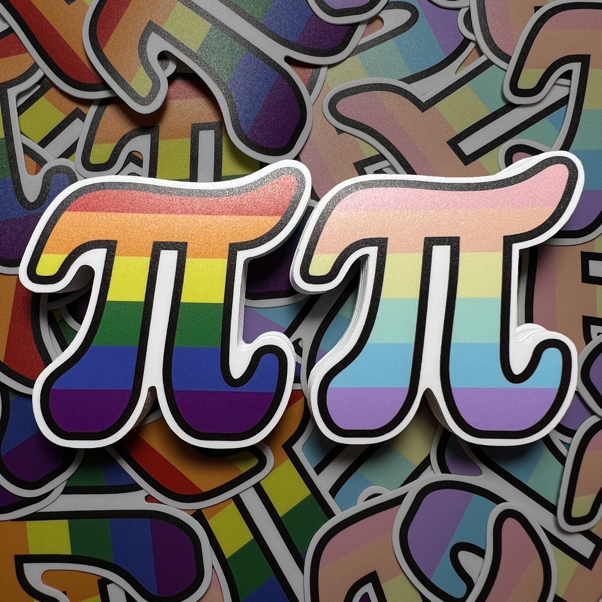 Rainbow Pi Sticker | Simpson_Math