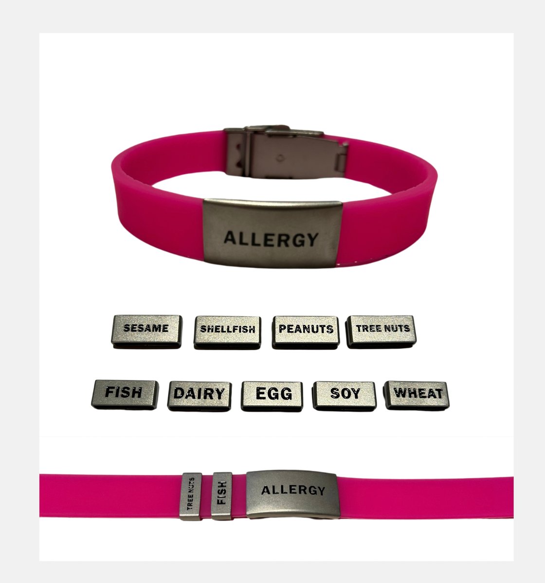 Allergy Wrist Band - Pink | Allergy Champ