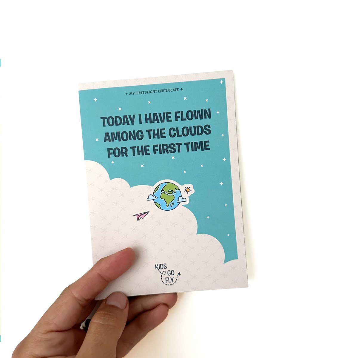 First Flight Certificate | Kids Go Fly