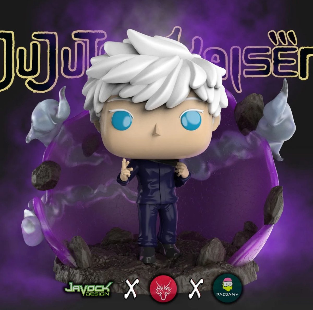 GOJO (REGULAR) DOMAIN EXPANSION JJK CUSTOM FUNKO POP | DragonPopCustoms