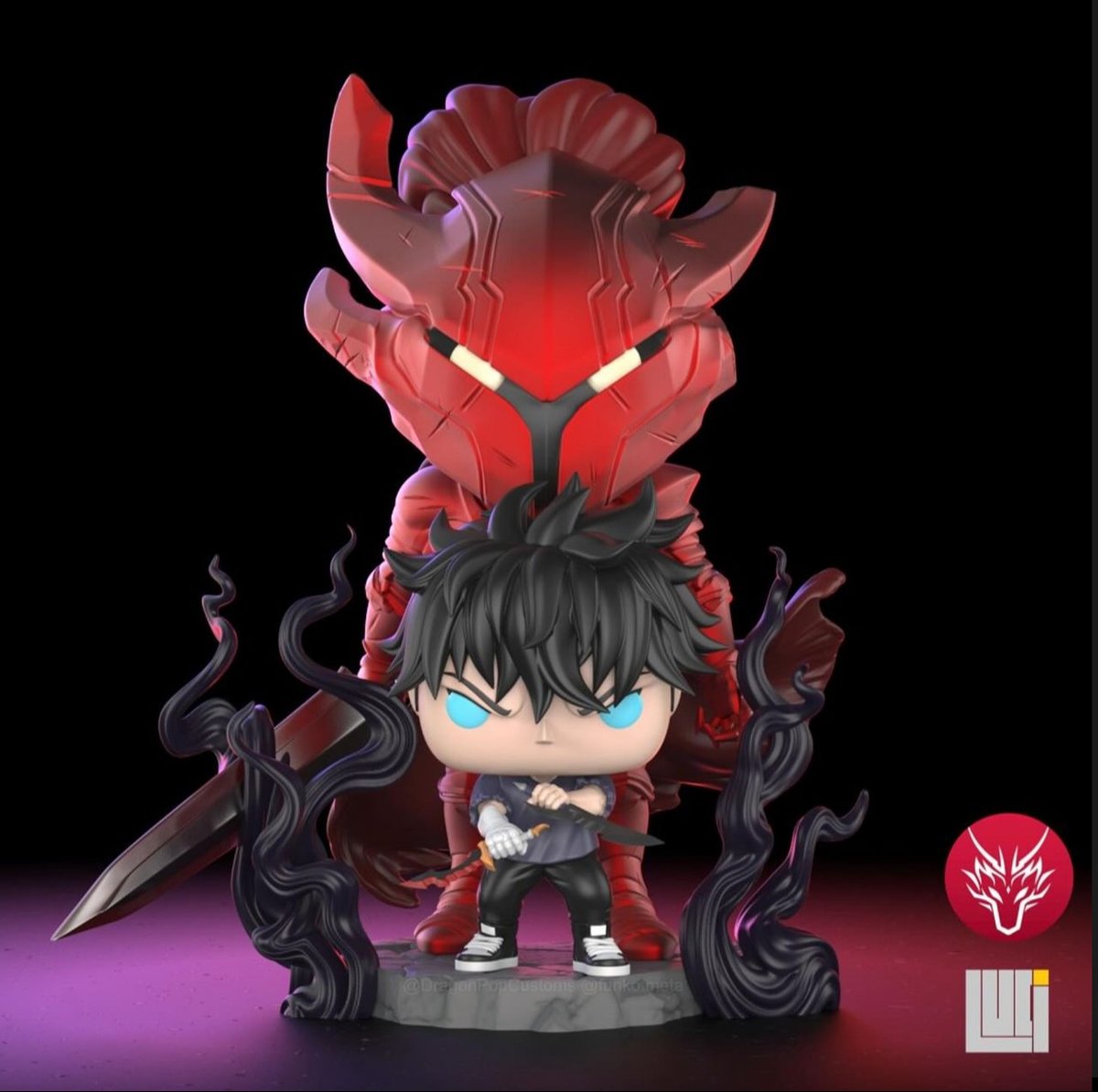 SUNG AND IGRIS (SOLO LEVELING) CUSTOM FUNKO POP | DragonPopCustoms