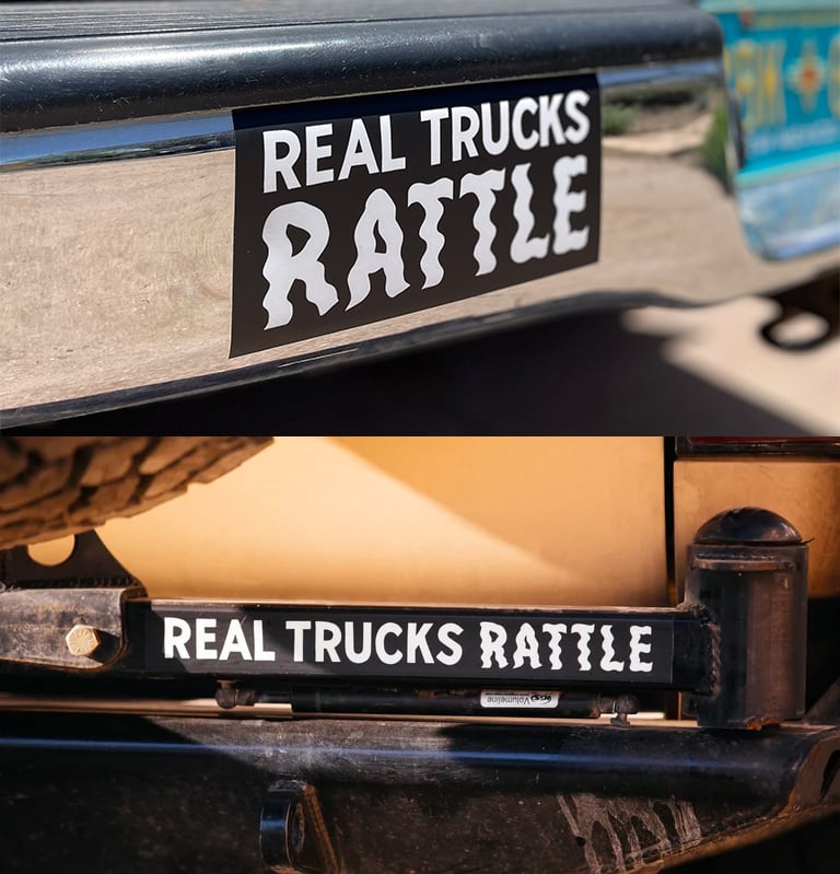 REAL TRUCKS RATTLE stickers | REAL TRUCKS RATTLE