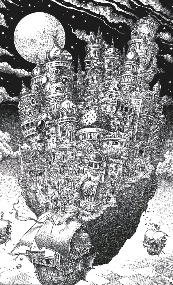 The Harbour Entrance | Gary Chalk Fantasy Prints