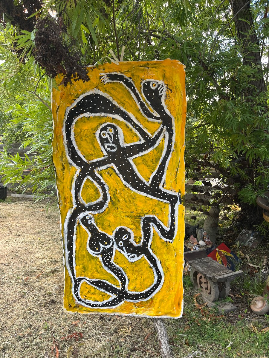 Possessed by the Spirits | Bonewoman Outsider Art by Reda Rackley