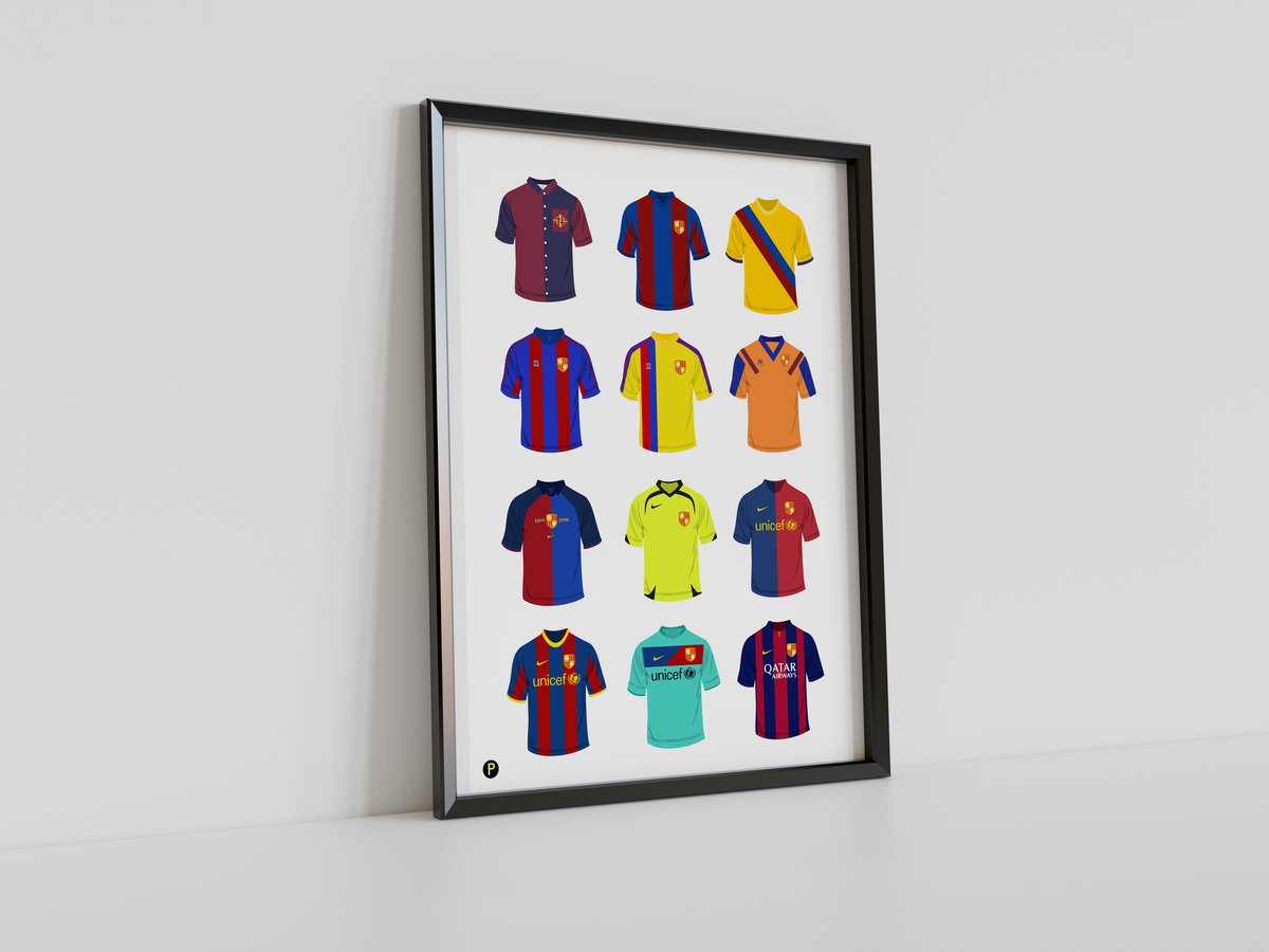 Barcelona Classic Shirts, Pennodraws Art Print | Pennodraws