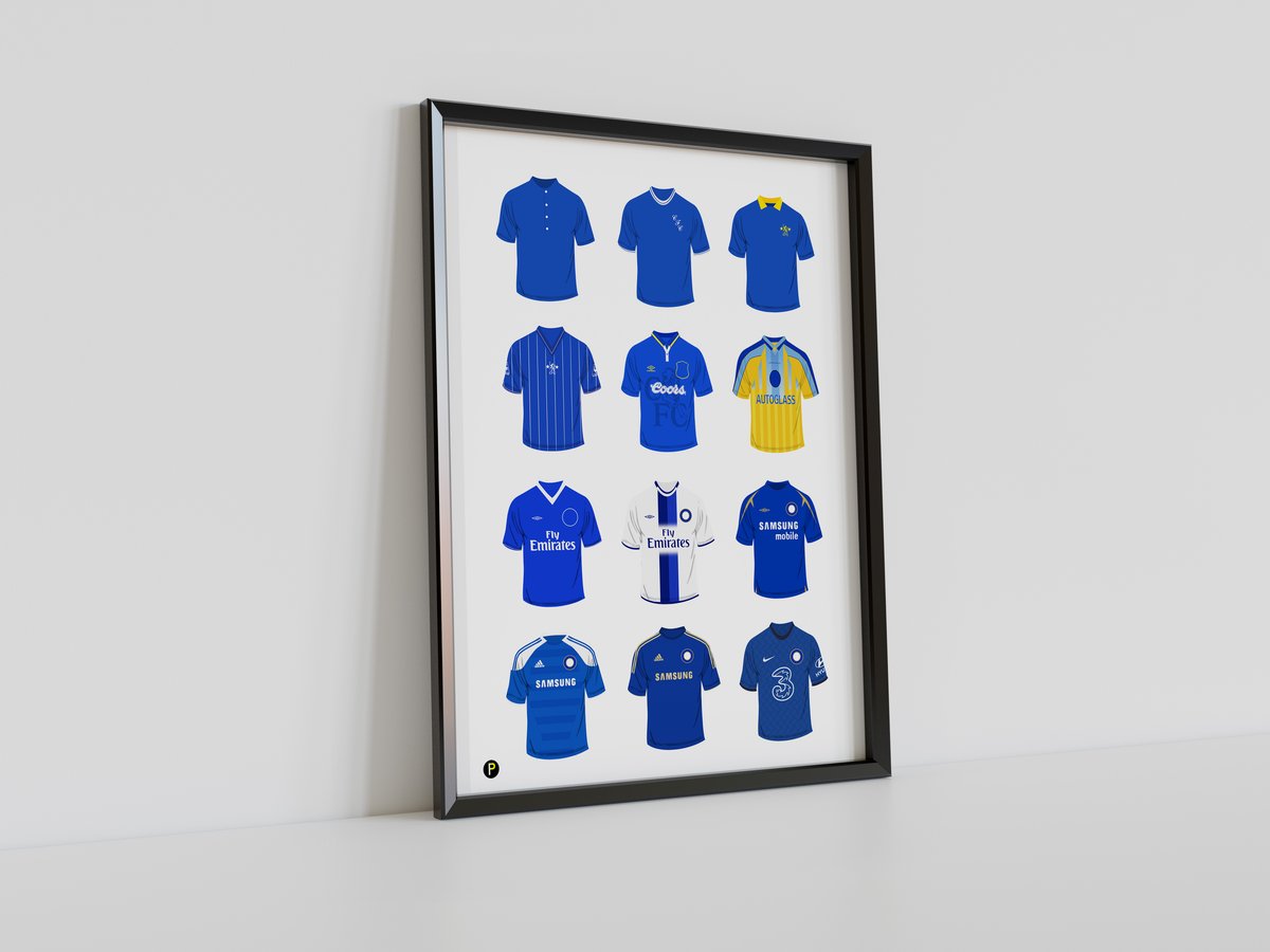 Chelsea Classic Shirts, Pennodraws Art Print | Pennodraws