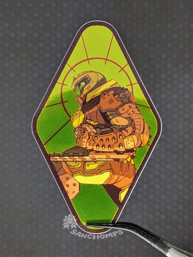 DOOMED mirror stickers | SANCHOMPS