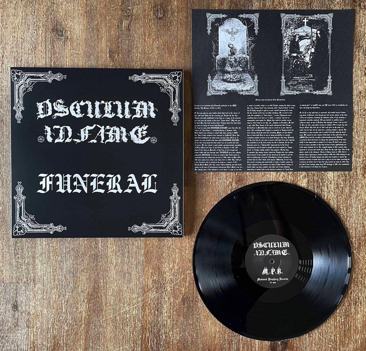 OSCULUM INFAME / FUNERAL split LP | Medieval Prophecy Records