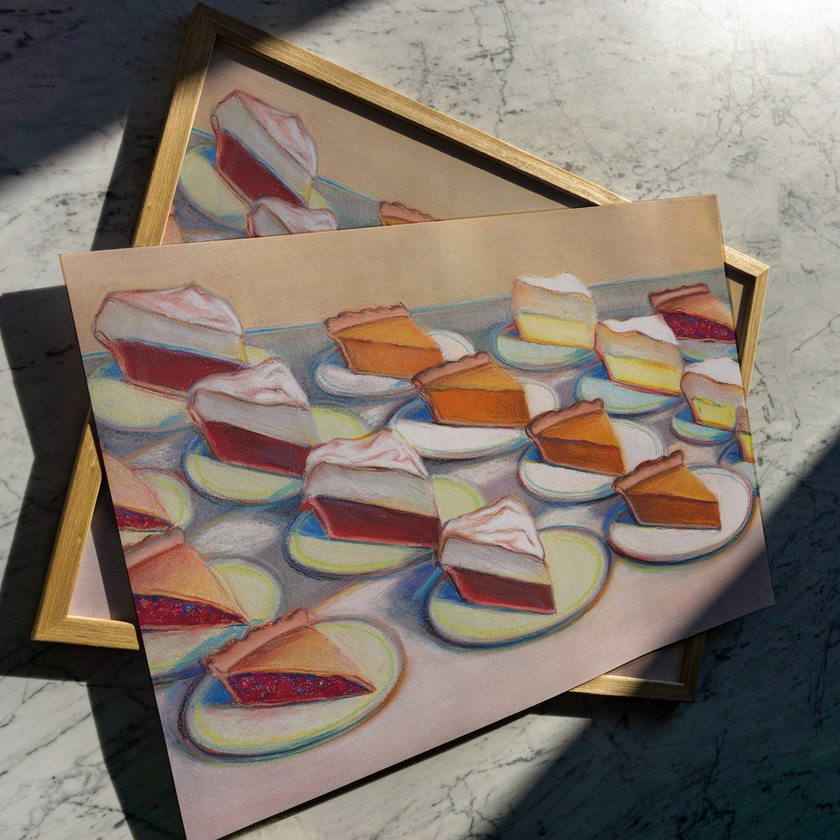 Pies, Pies, Pies | Wayne Thiebaud - 1961 | Art Poster | Vintage Poster ...