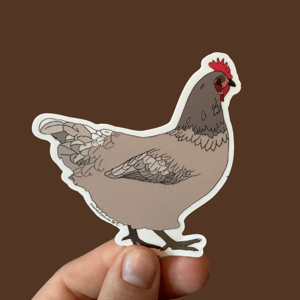 Chicken 3in Sticker | Artwork By Sophia