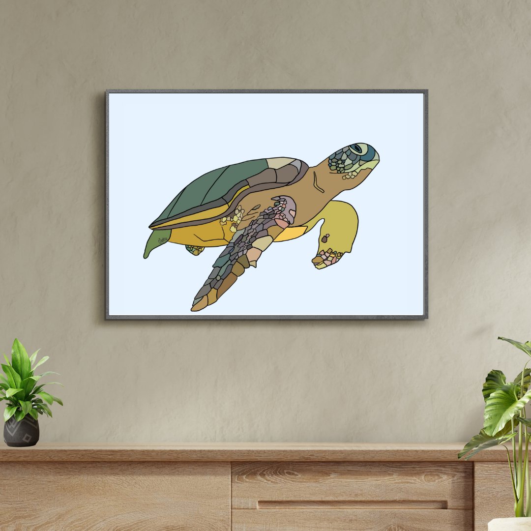 Sea Turtle Print | Artwork By Sophia