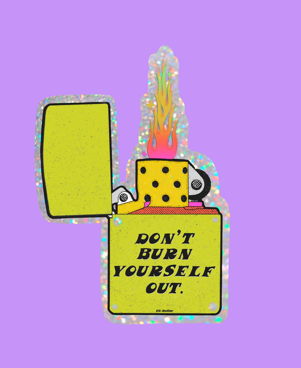 Burnout Sticker | E.G. Atelier