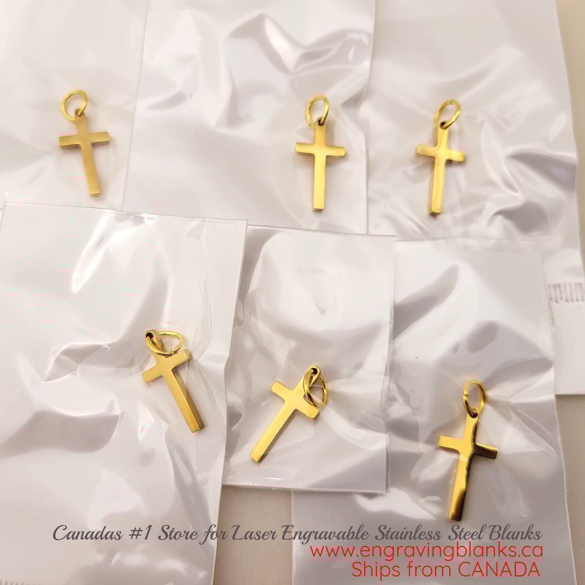 CROSS Pendant Charms Accessory GOLD Color for DIY Jewelry Necklace ...