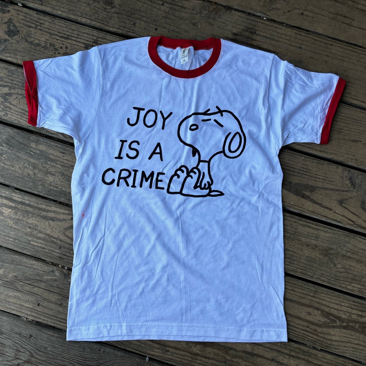 "Peanuts" Ringer Tee (White/Red) | SOFT KILL