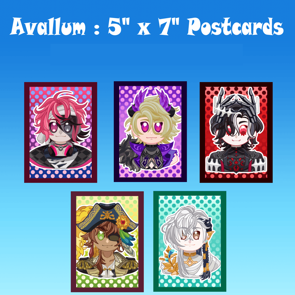Avallum : 5" x 7" Postcards READY TO SHIP | LunaNoctuArts
