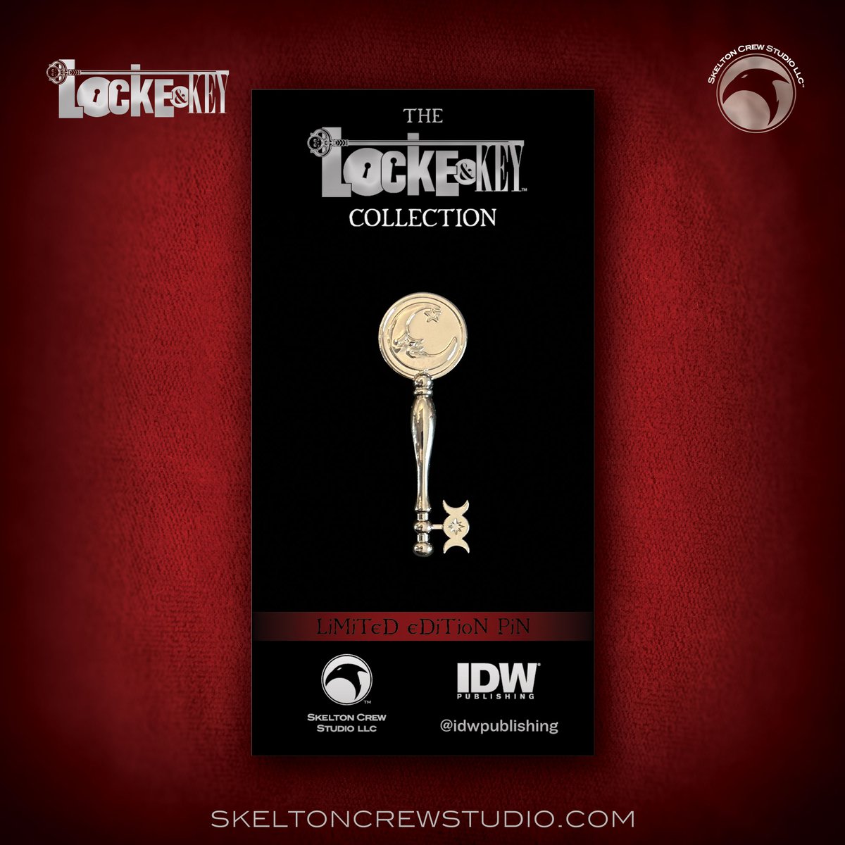 Locke & Key: Moon Key Pin! | Skelton Crew Studio