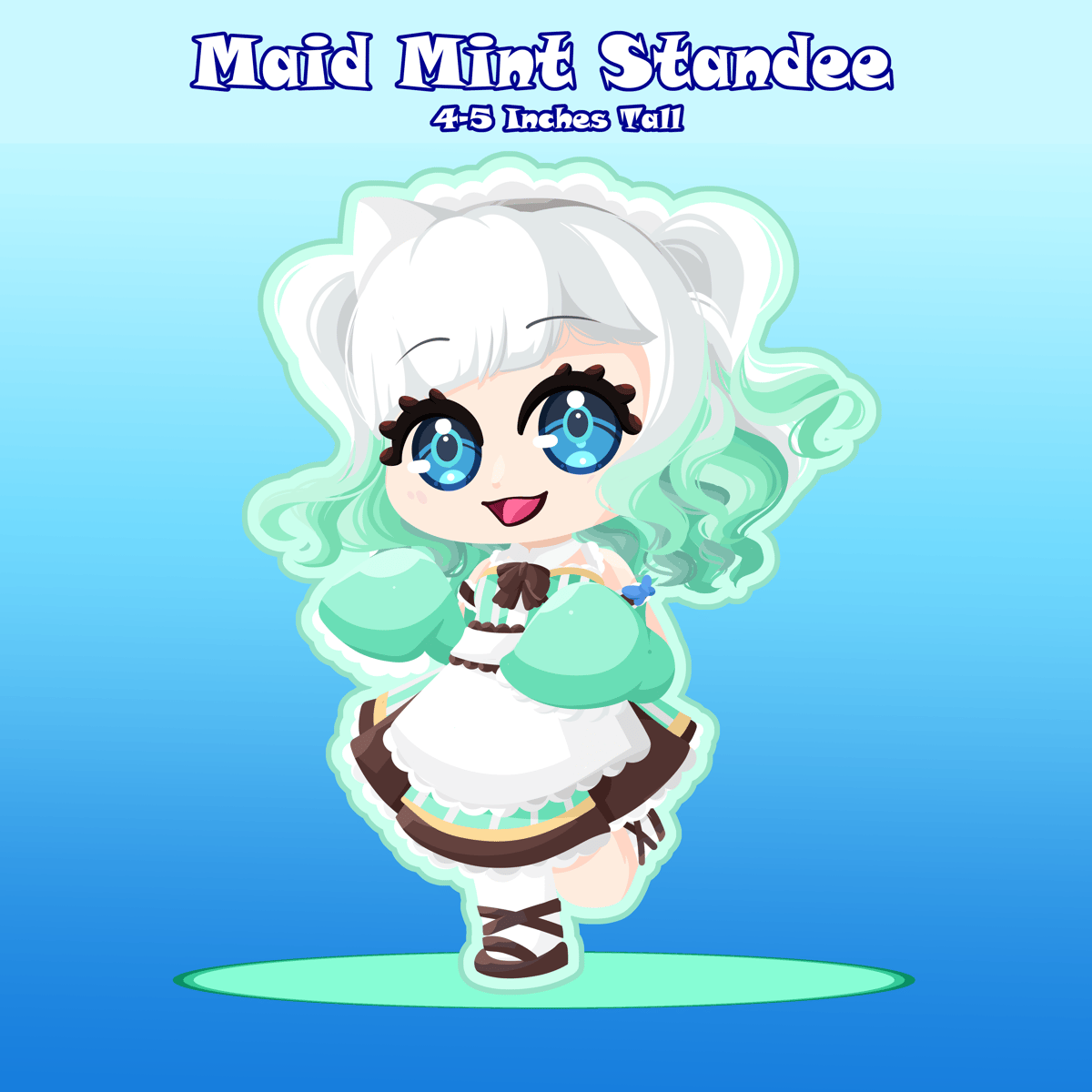 Maid Mint Acrylic Standee | In Production | LunaNoctuArts