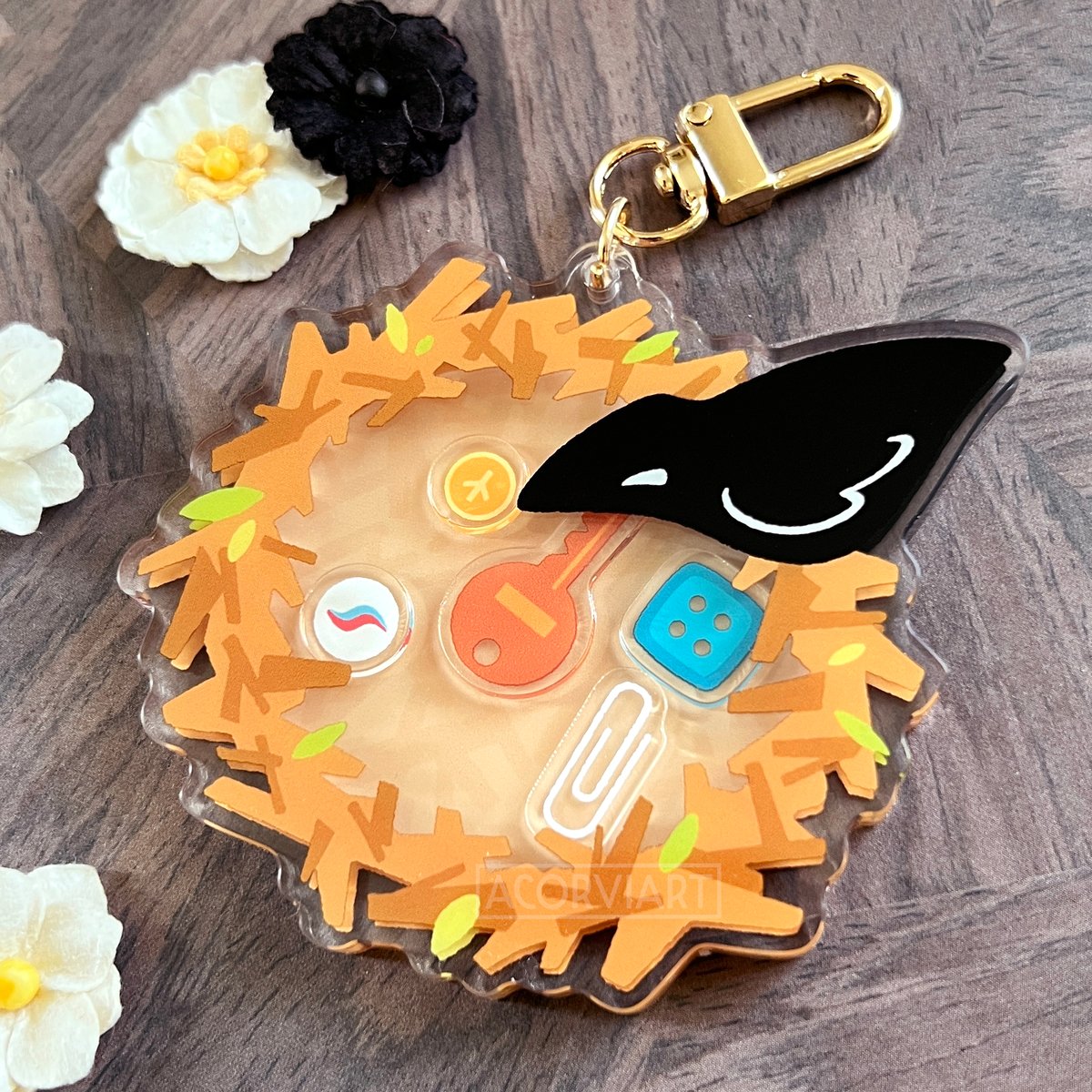 Crow Nest Shaker Charm | acorviart