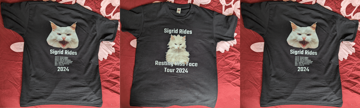 Resting Hiss Face Tour 2024 T-Shirt | Sigrid Rides