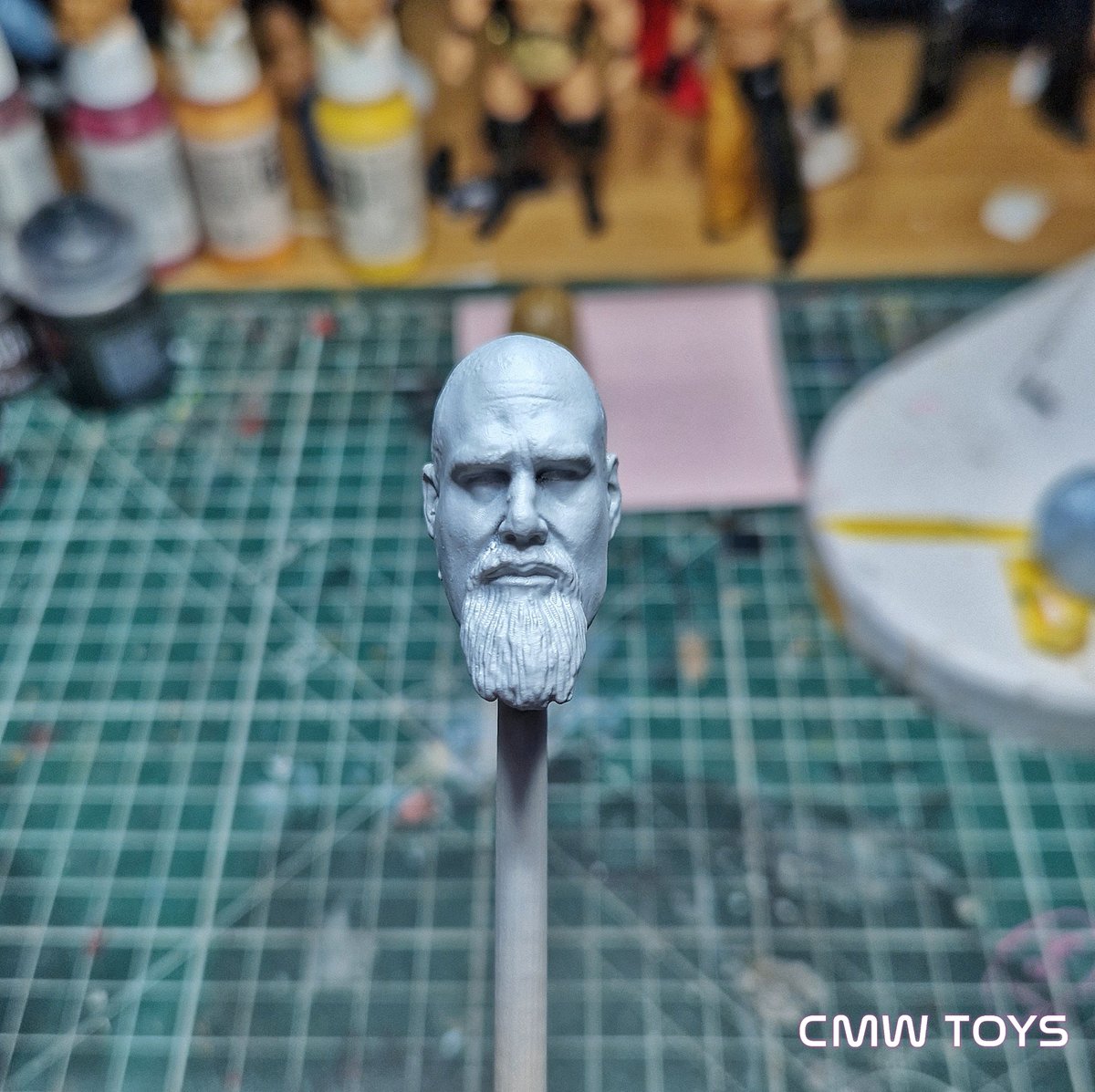 Tank Abbott 3d Printed Head | CMW TOYS