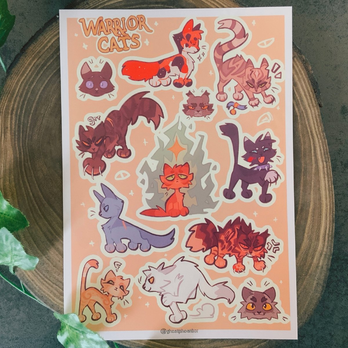 Warrior Cats Sticker Sheet | ghostphoenix