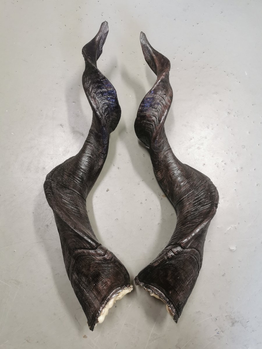 Large Markhor Goat Replica Horns | Black Crane Creations