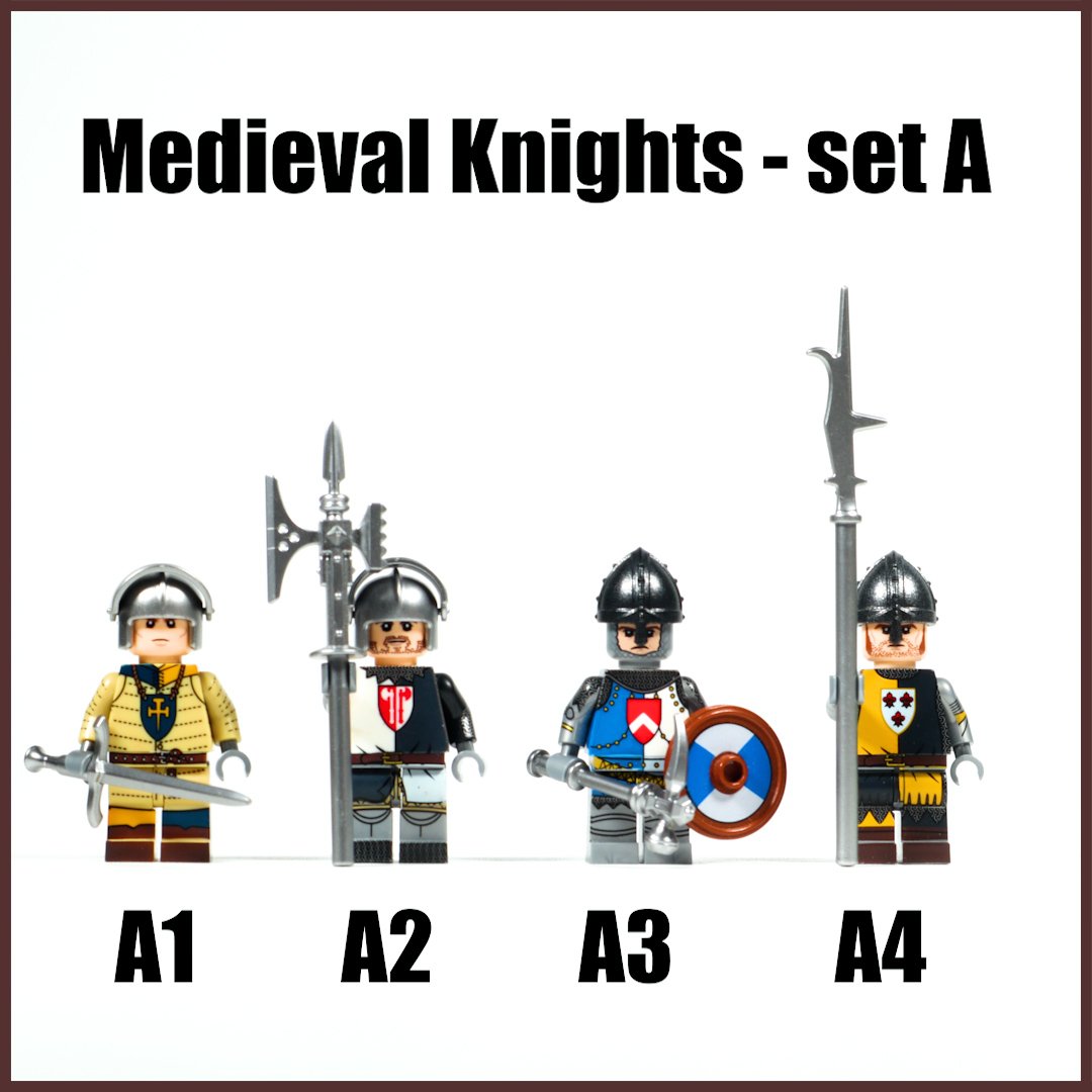 Medieval Knights - set A | Historical Brick Store
