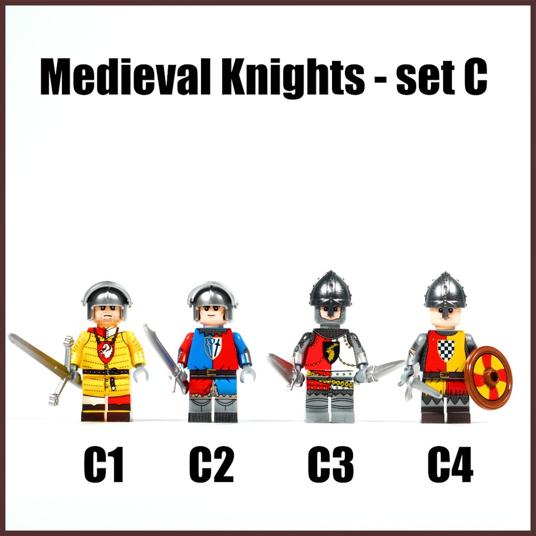 Medieval Knights - set C | Historical Brick Store