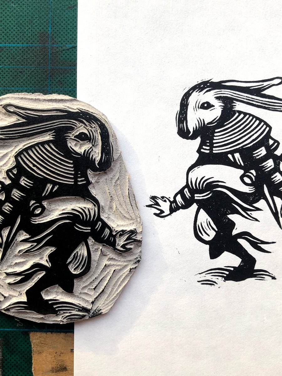 Mummer Morris Dancers - dancing beasts folkloric linocut prints ...