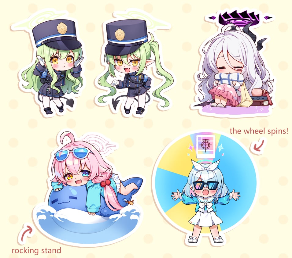 Blue Archive Chibi Stands | Moorina