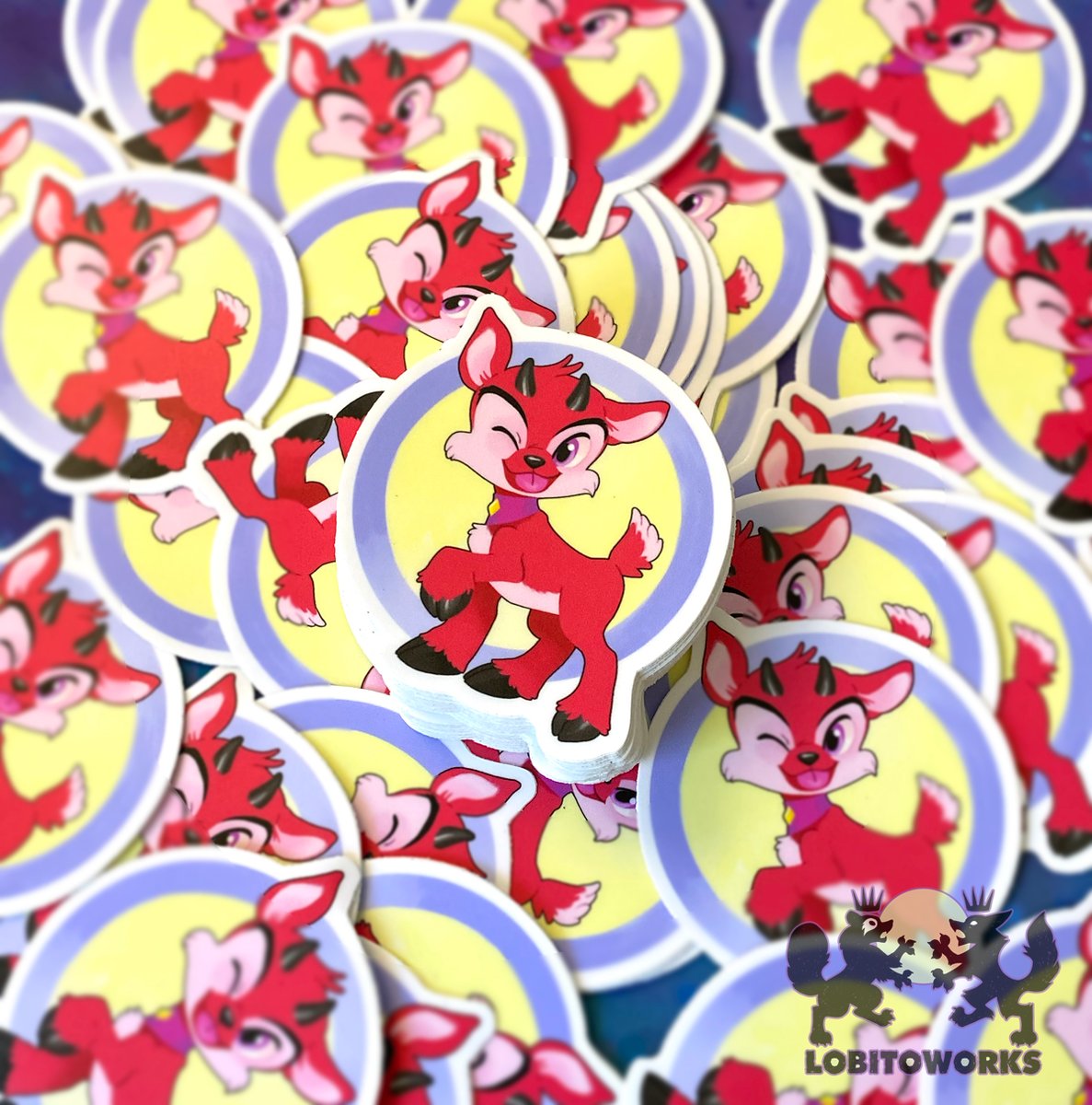 Red Ixi Sticker | LobitoWorks