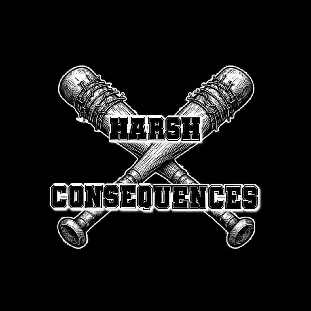 Harsh Consequences Barbwire Bat T Shirt | Oi!Tism Records