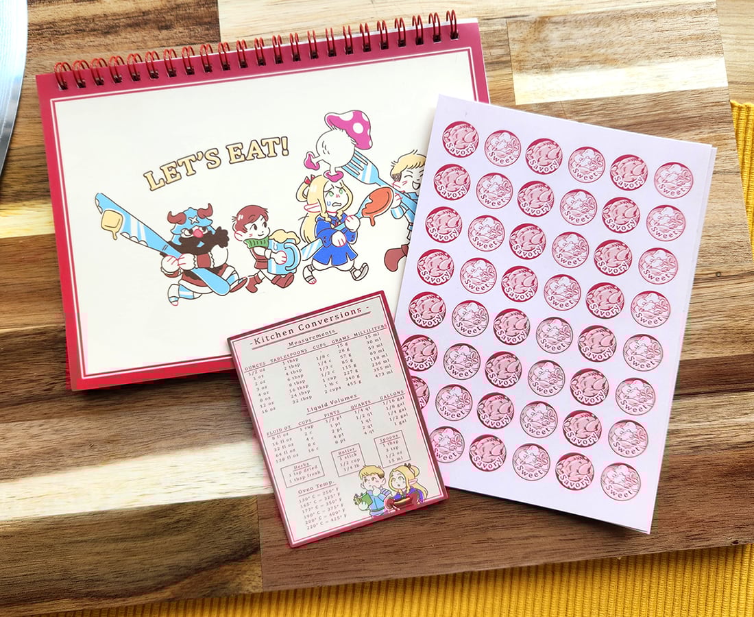 Dungeon Meshi Recipe Notebook Set | Watery Day