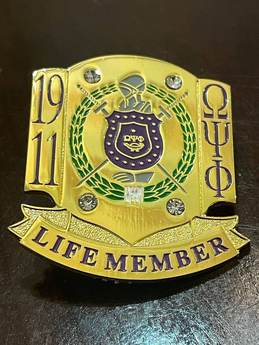 Omega Psi Phi Life Member Lapel pin | Supreme Kreations