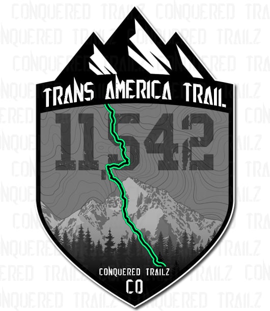 Trans America Trail Colorado Trail Badge / Conquered Trailz