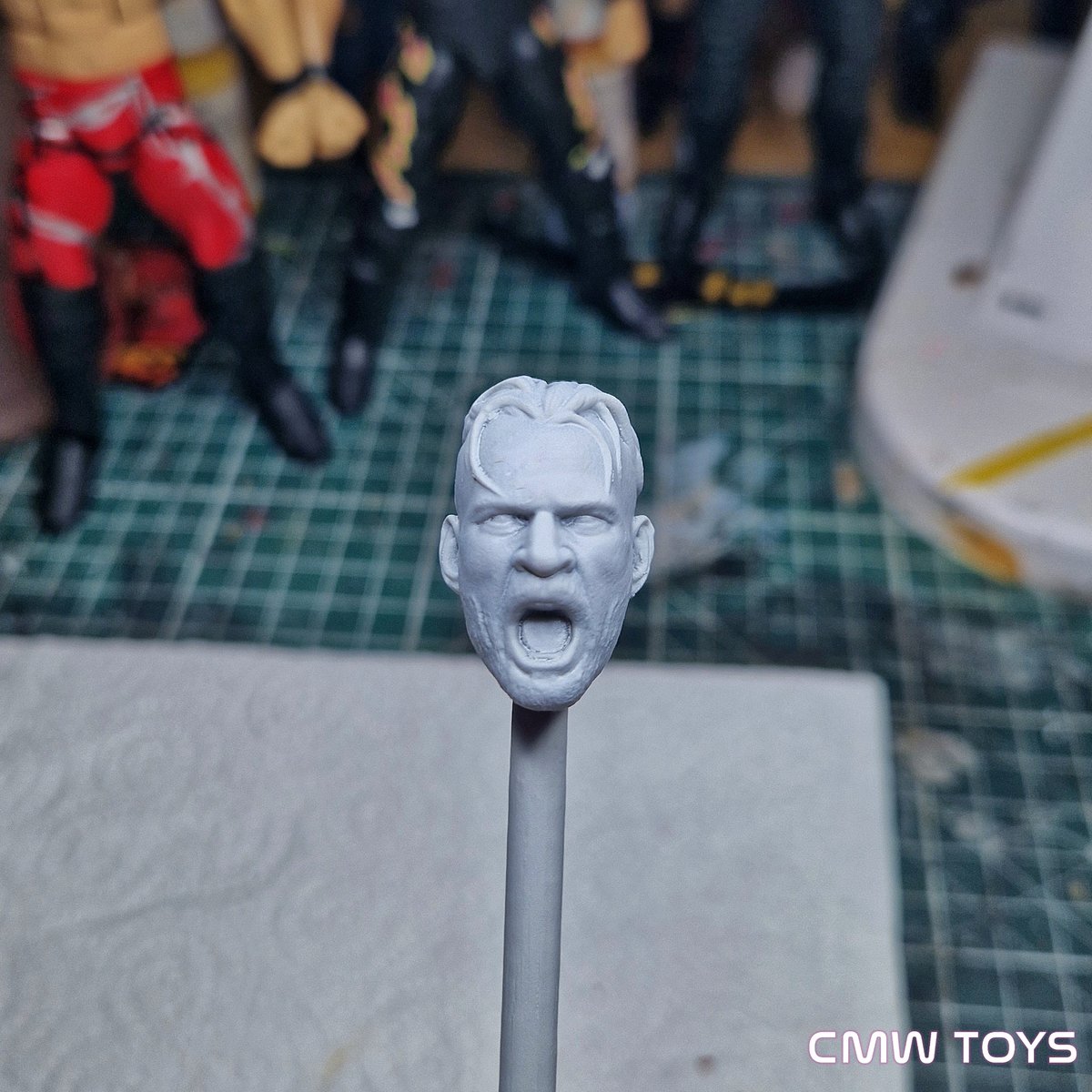 CM Punk (Shouting) 3D Printed Head | CMW TOYS